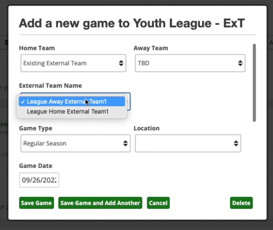 How To Create External Teams – LeagueApps
