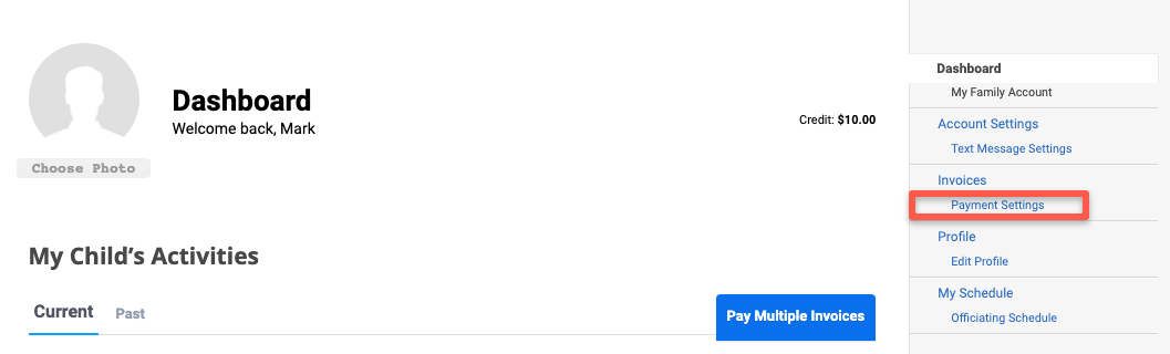 How to add, edit or delete a stored payment method – LeagueApps