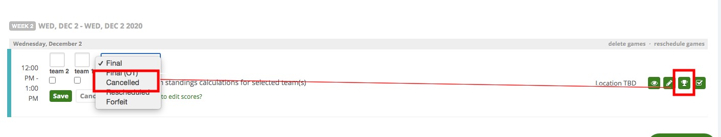 How To Cancel Or Reschedule Games – LeagueApps