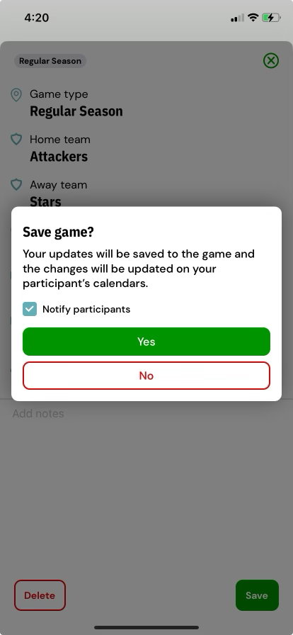 Push Notifications – LeagueApps