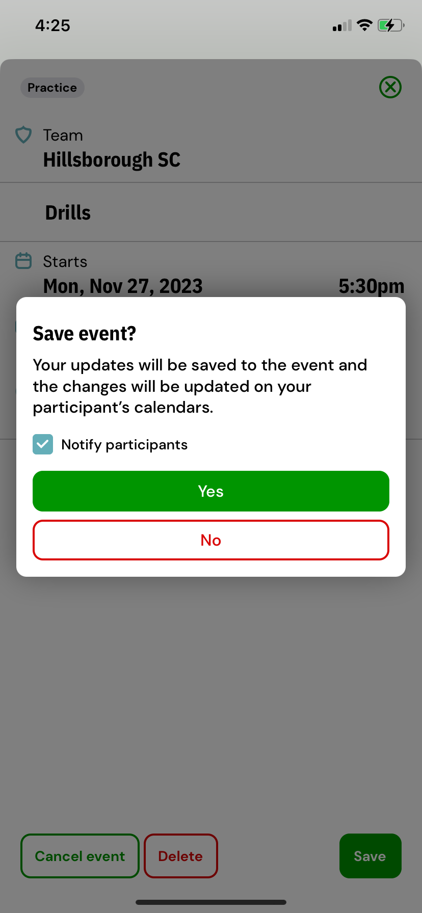 Push Notifications – LeagueApps