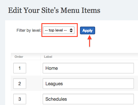 How to Manage Menu Items – LeagueApps