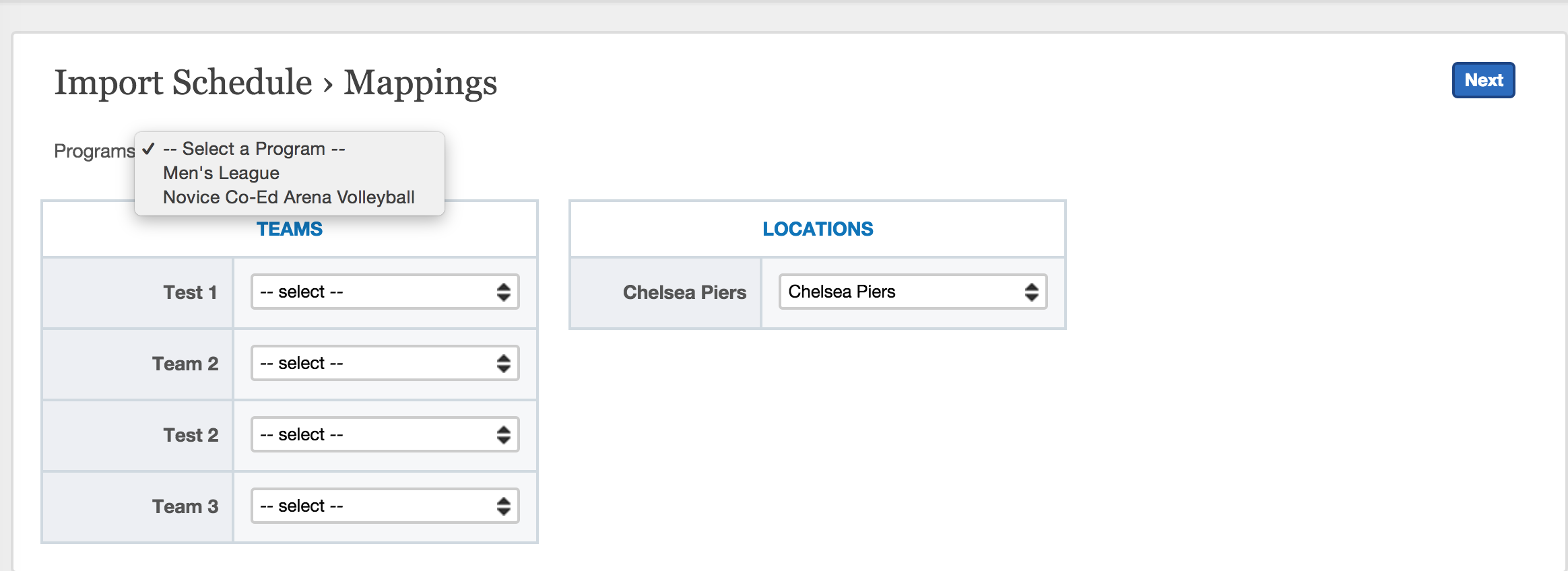 How to Import a Schedule – LeagueApps