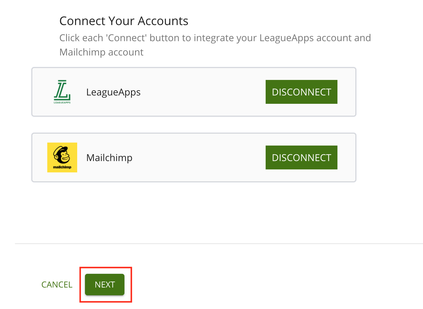 Mailchimp Integration – LeagueApps