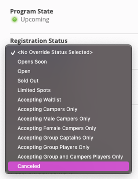 How To Cancel a Program – LeagueApps