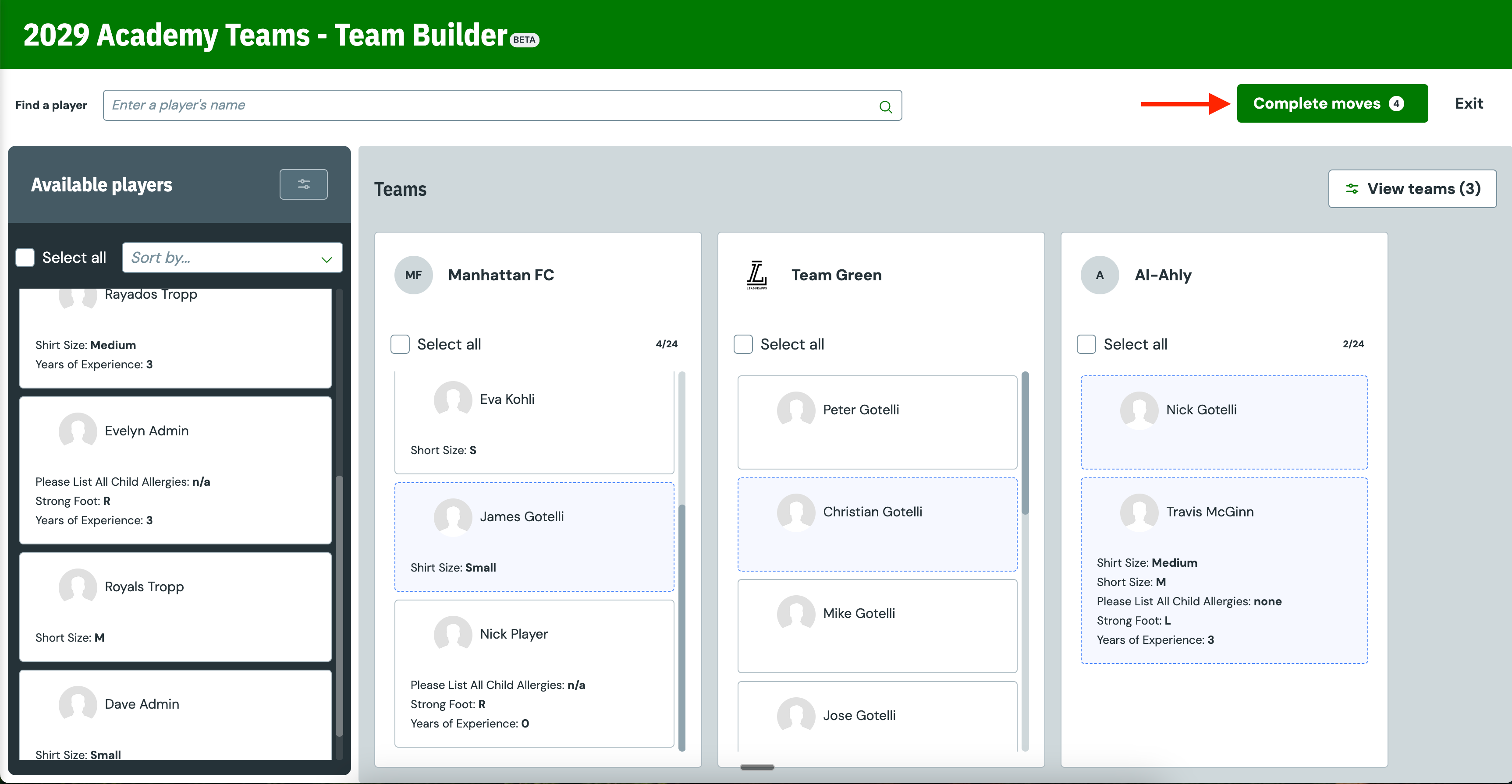 Team Builder for Recreation Programs – LeagueApps