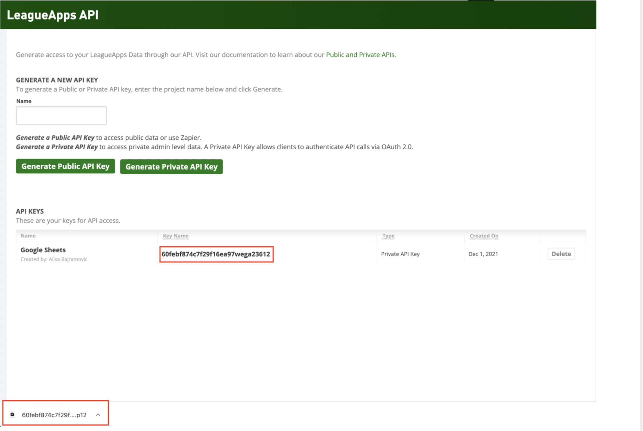 Google Sheets Integration – LeagueApps