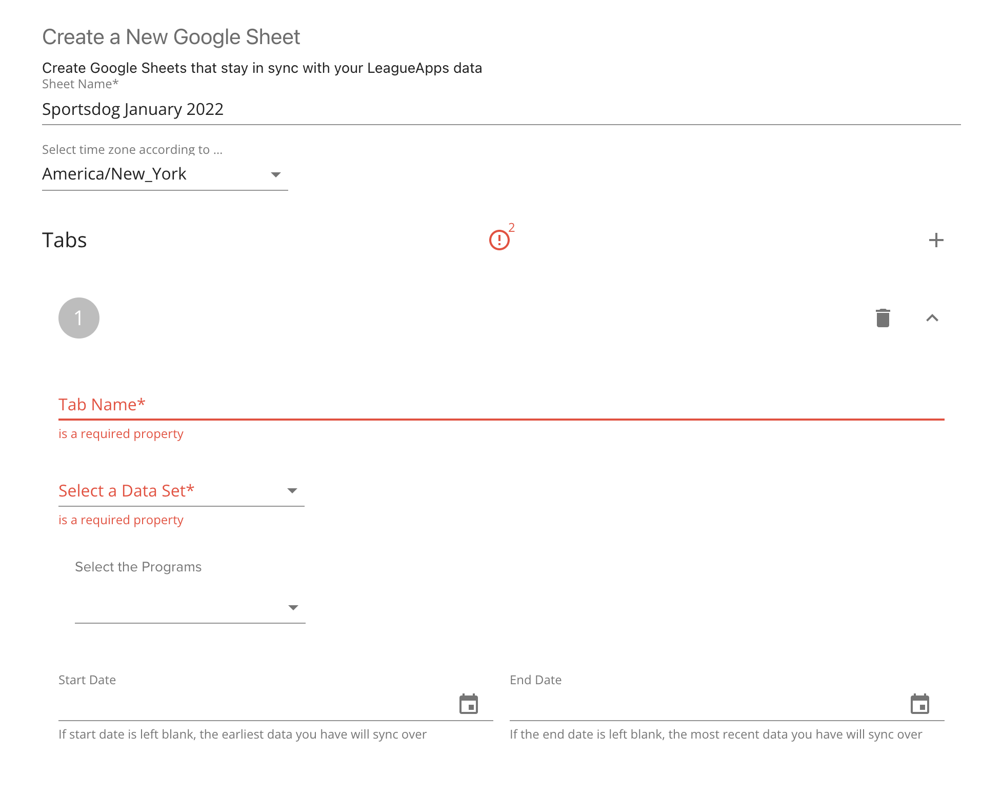 Google Sheets Integration – LeagueApps